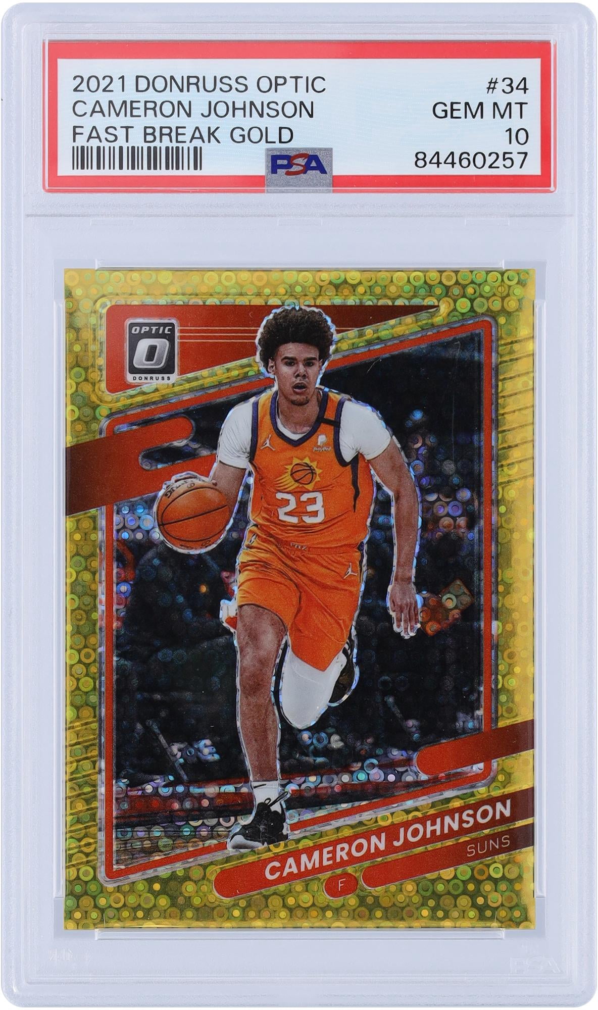 Cameron Johnson Phoenix Suns 2021-22 Panini Donruss Optic Fast Break ...