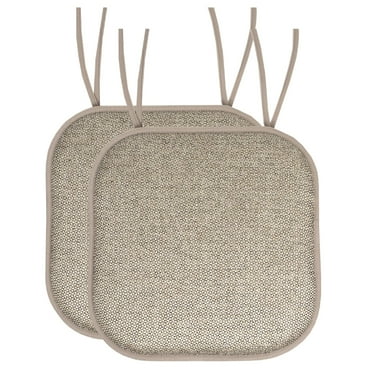 Memory Foam Honeycomb Non-Slip Back Chair Cushion Pad with Ties 2, 4, 6 ...