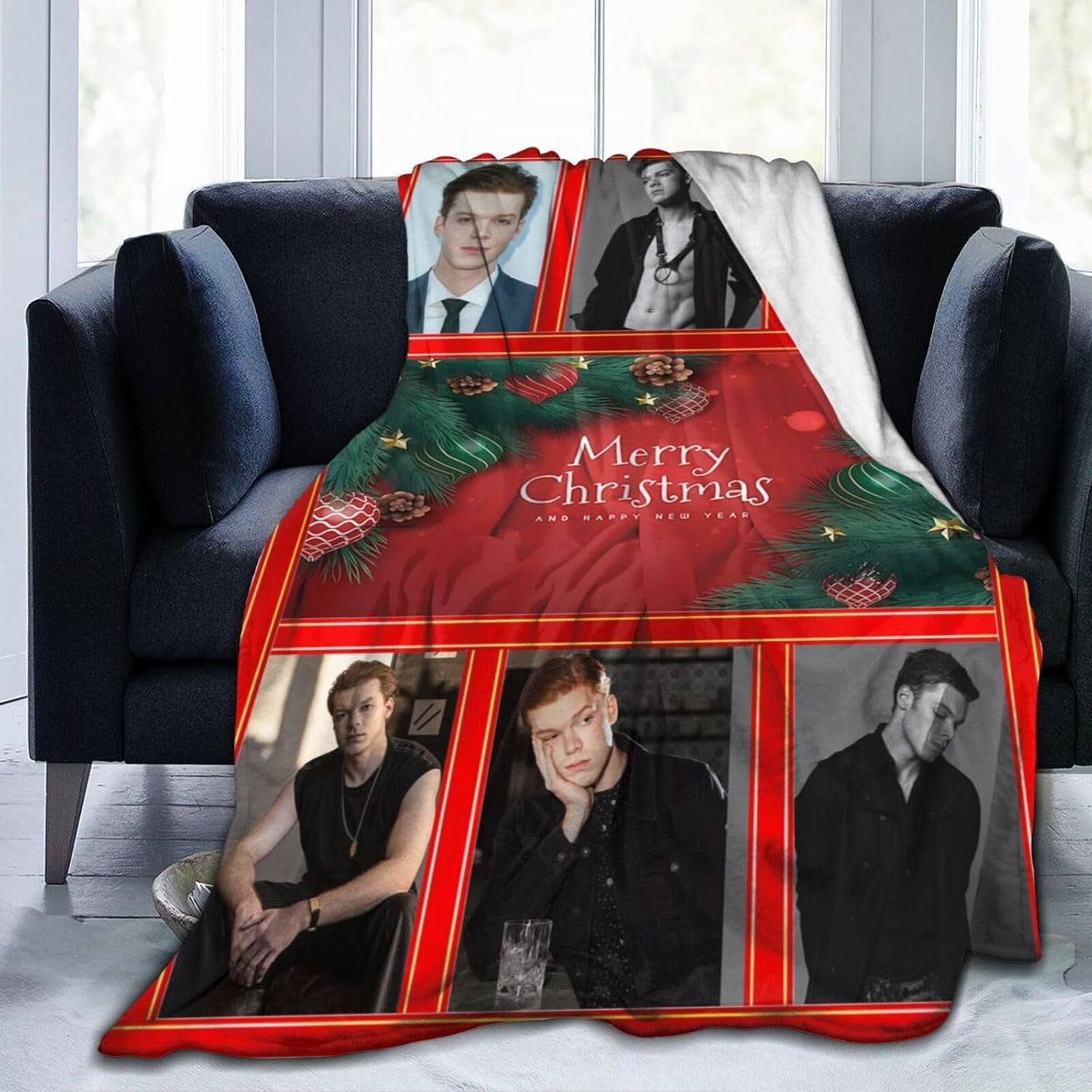 Cameron Monaghan Fleece Blanket for Couch - Chrismas Throw Blanket ...