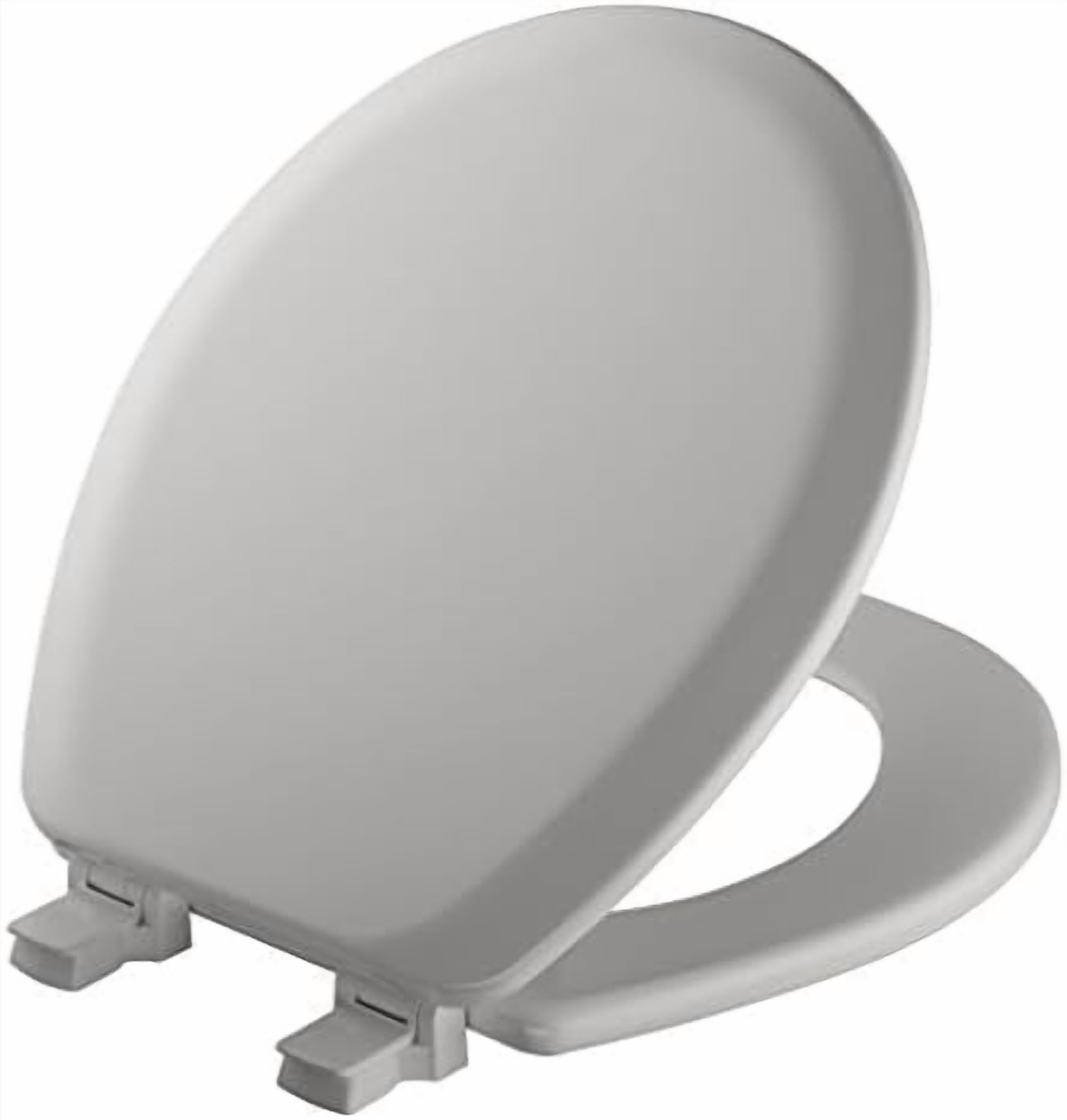 Cameron Silver Toilet Seat, Non Slip Heavy Duty Wood, Easy Clean, Made ...