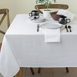 Cameron Textured Fabric Table Cloth, for Everyday Home Dining, Parties ...
