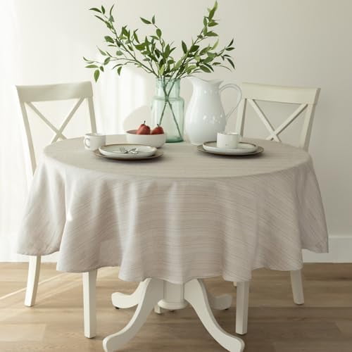 Cameron Textured Fabric Table Cloth, for Everyday Home Dining, Parties ...