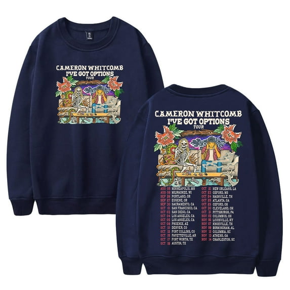 Cameron Whitcomb I've Got Options Tour 2025 Crewneck Long Sleeve ...