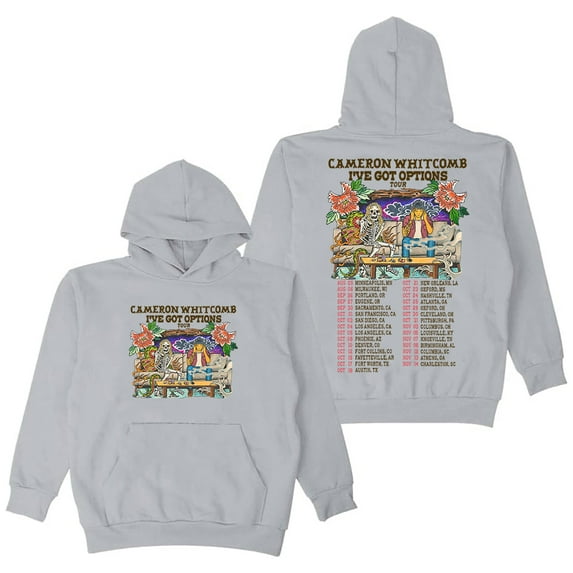 Cameron Whitcomb I've Got Options Tour Hoodie Long Sleeve Streetwear ...