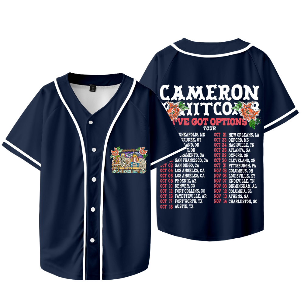 Cameron Whitcomb I've Got Options Tour Merch Baseball Jacket Unisex ...