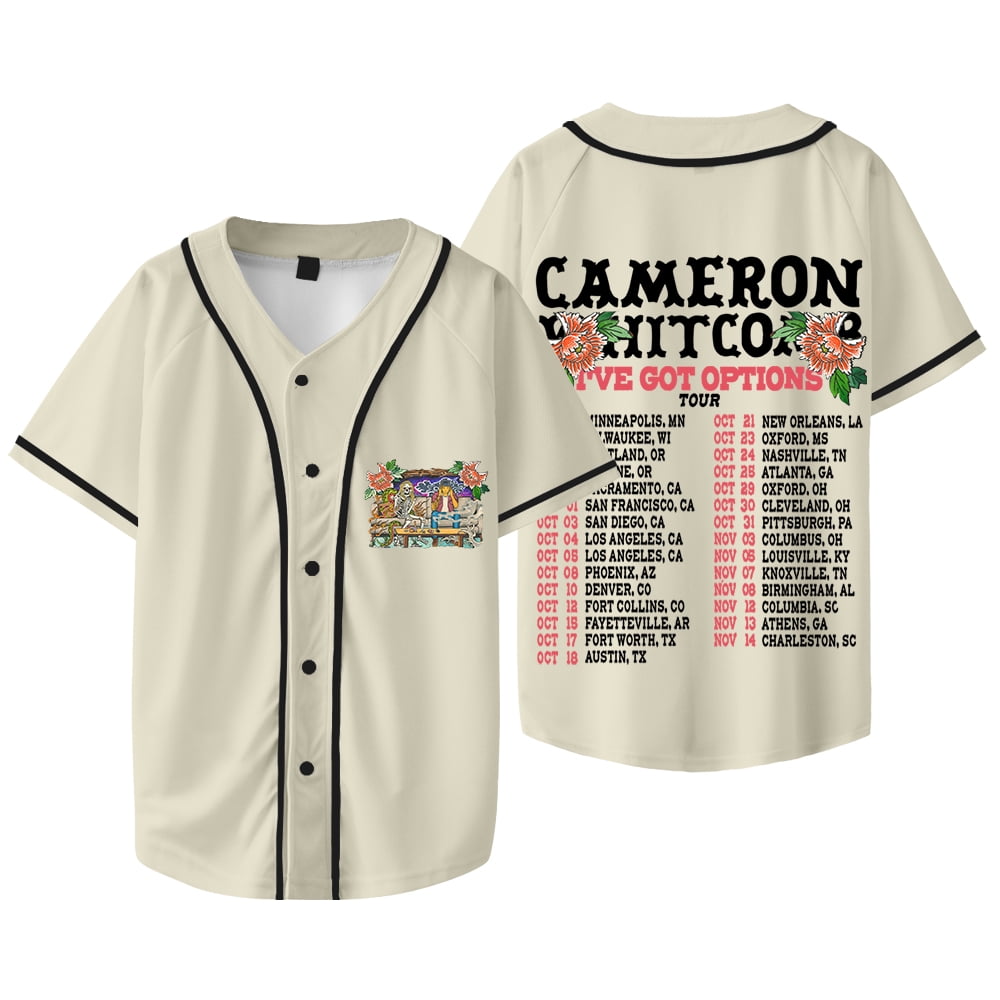 Cameron Whitcomb I've Got Options Tour Merch Baseball Jacket Unisex ...