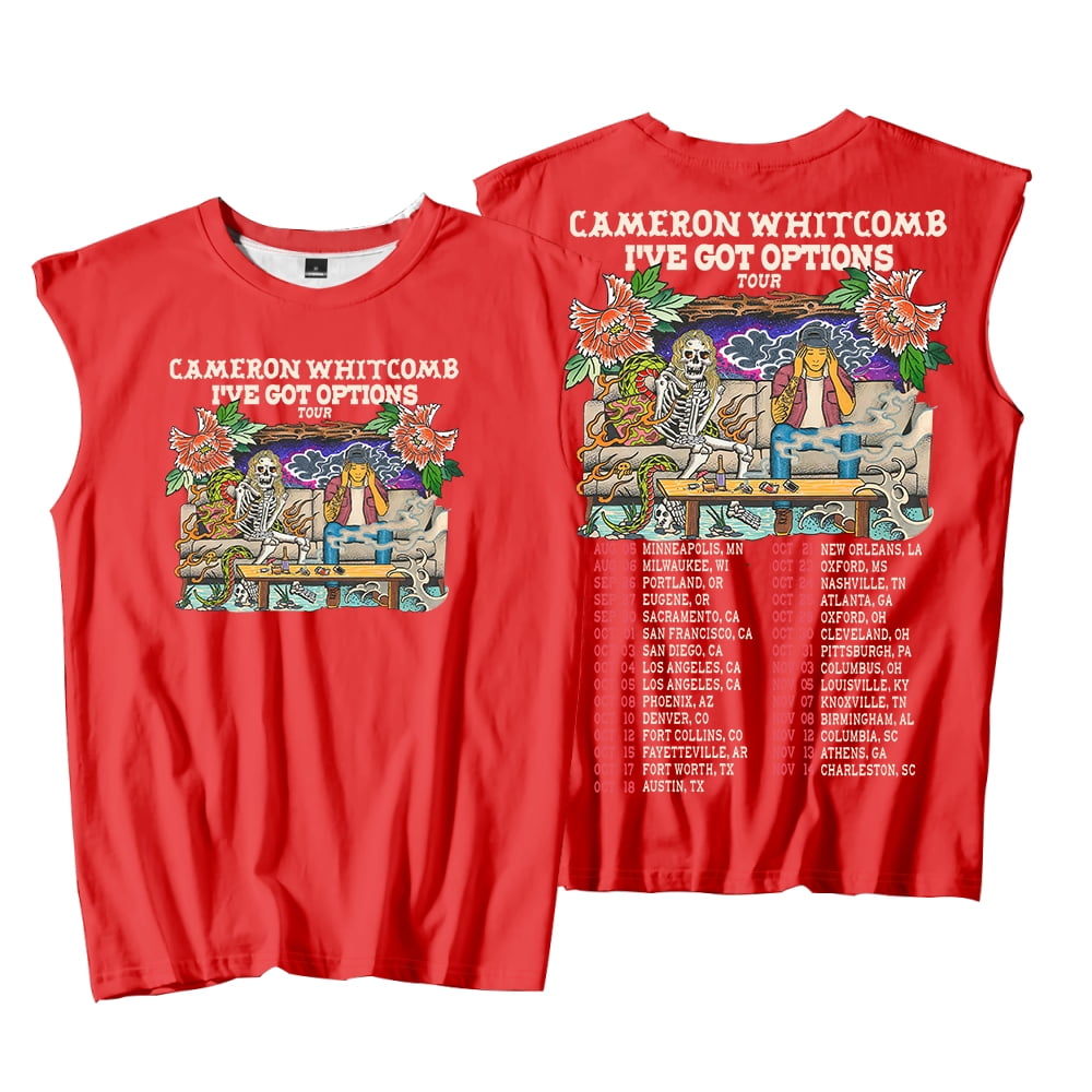 Cameron Whitcomb I've Got Options Tour Tank Tops Unisex Sleeveless Vest ...