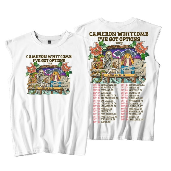 Cameron Whitcomb I've Got Options Tour Tank Tops Unisex Sleeveless Vest ...