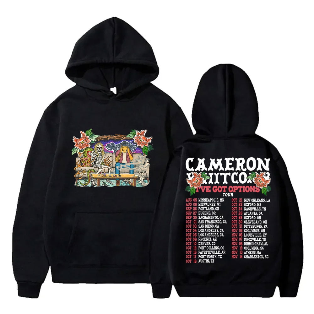 Cameron Whitcomb I've Got Options Tour Unisex Long Sleeve Hoodie ...