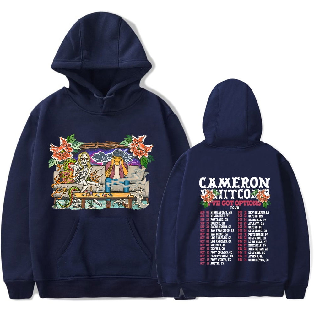 Cameron Whitcomb merch I've Got Options Tour Hooded Drawstring Pocket ...