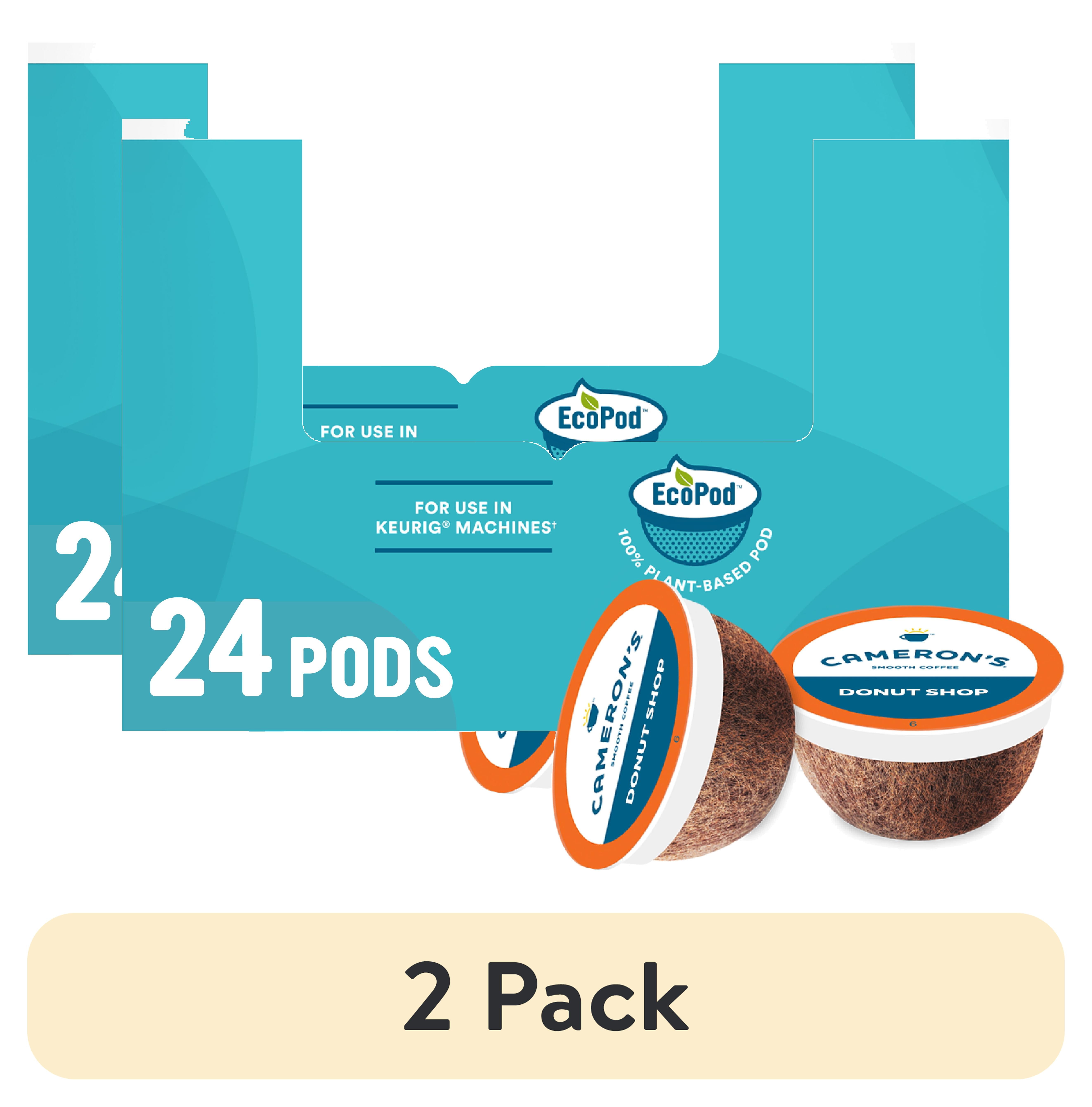 (2 pack) Cameron's Coffee Donut Shop K-Cup Coffee Pods, Medium Roast ...