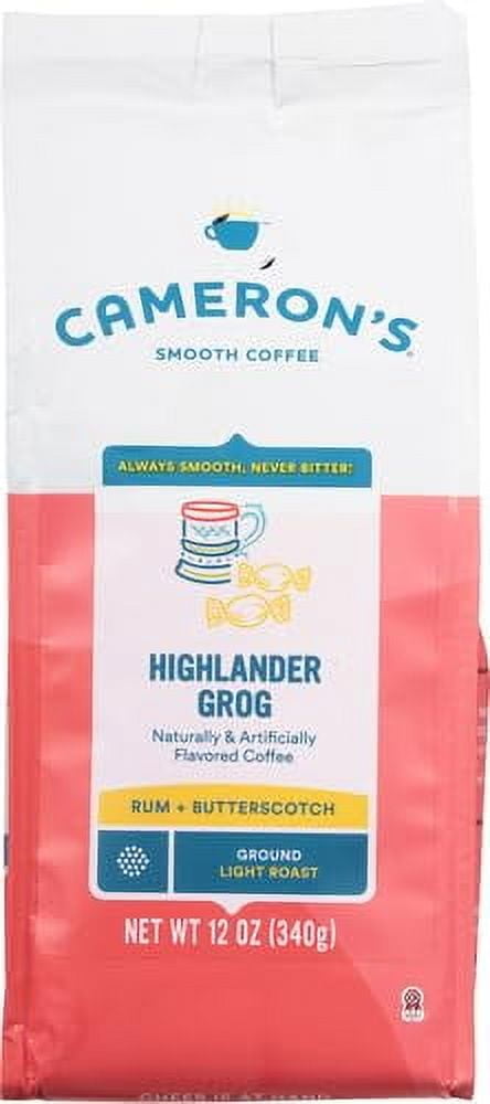 Cameron's Coffee Roasted Ground Coffee Bag, Flavored, Highlander Grog ...