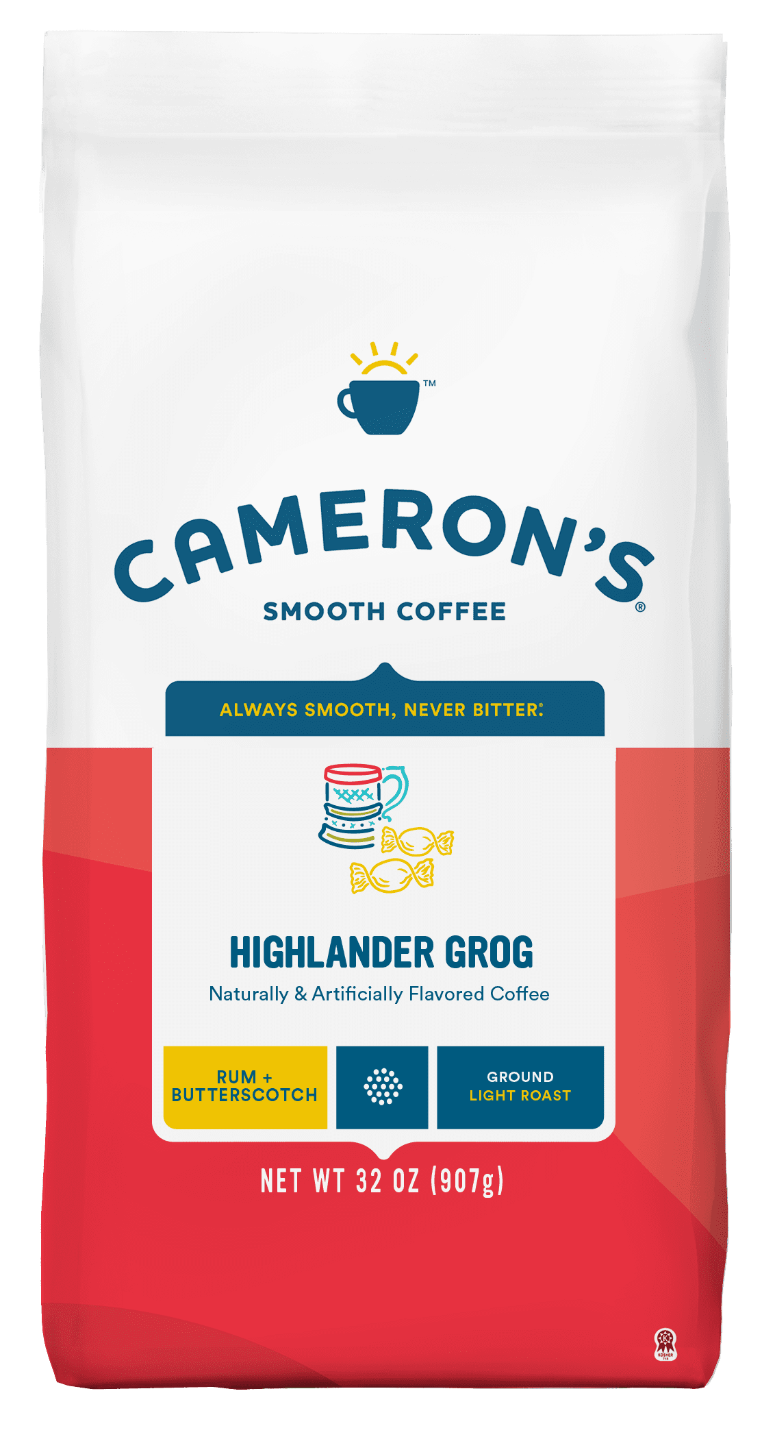 Cameron's Coffee Specialty Highlander Grog, Light Roast, Ground Coffee ...