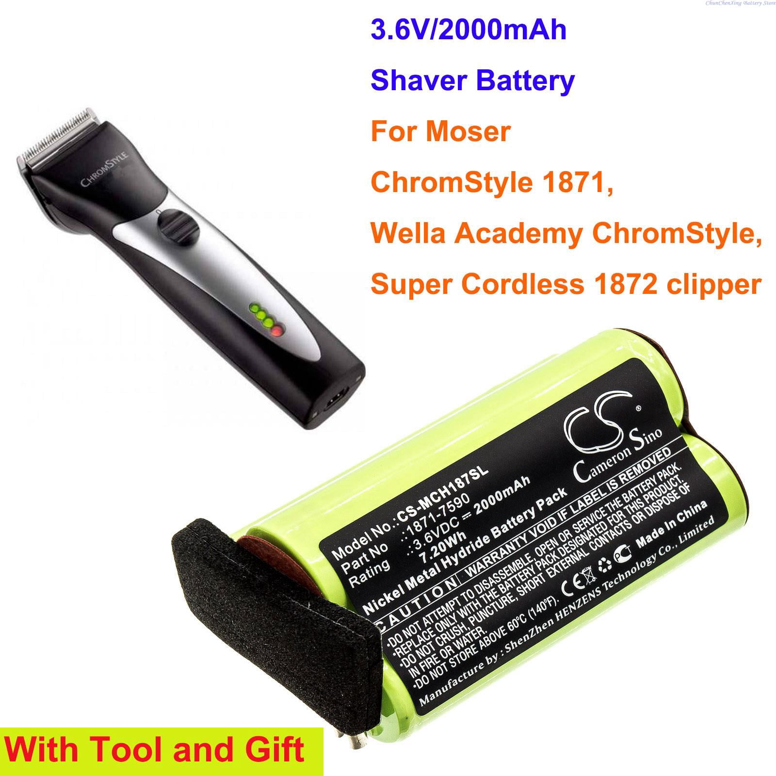 Cameron sino 2000mAh Shaver Battery 1871-7590 for Moser ChromStyle 1871 ...