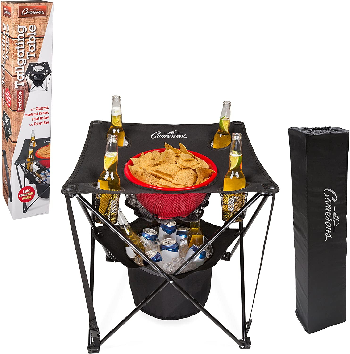 Camerons All-in-One Tailgating Table - Collapsible Folding Camping ...
