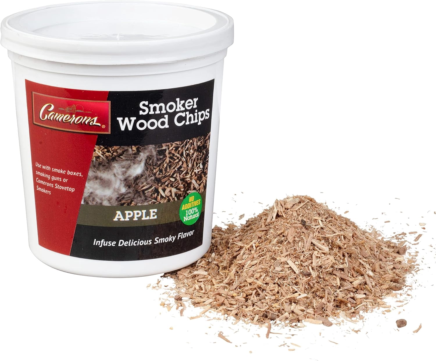 Camerons, Apple BBQ Smoker Wood Chips, 1 Pint, Extra Fine Cut - Walmart.com