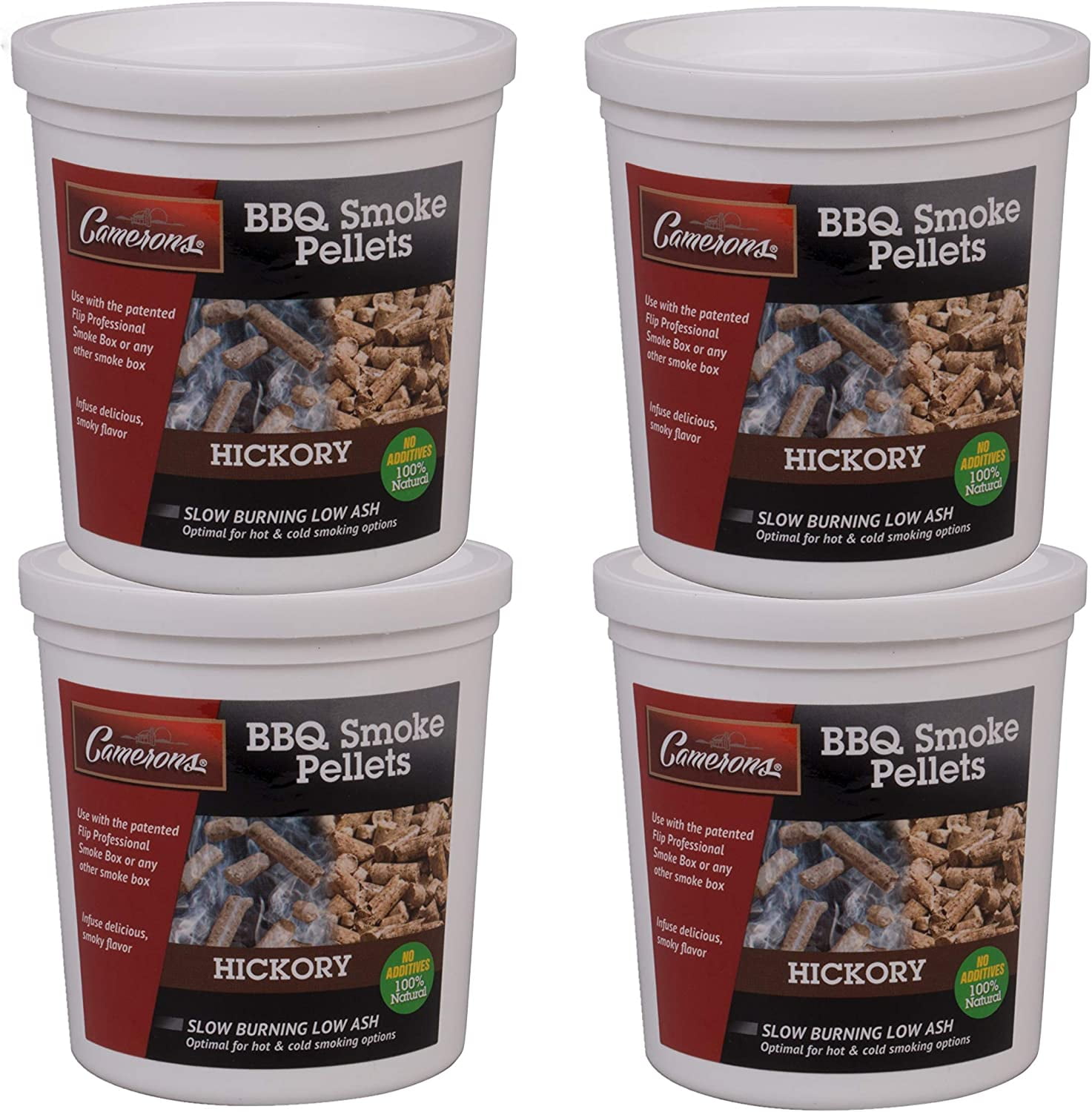 Camerons Smoking Wood Pellets (Hickory, 4 Pints)- Kiln Dried BBQ ...