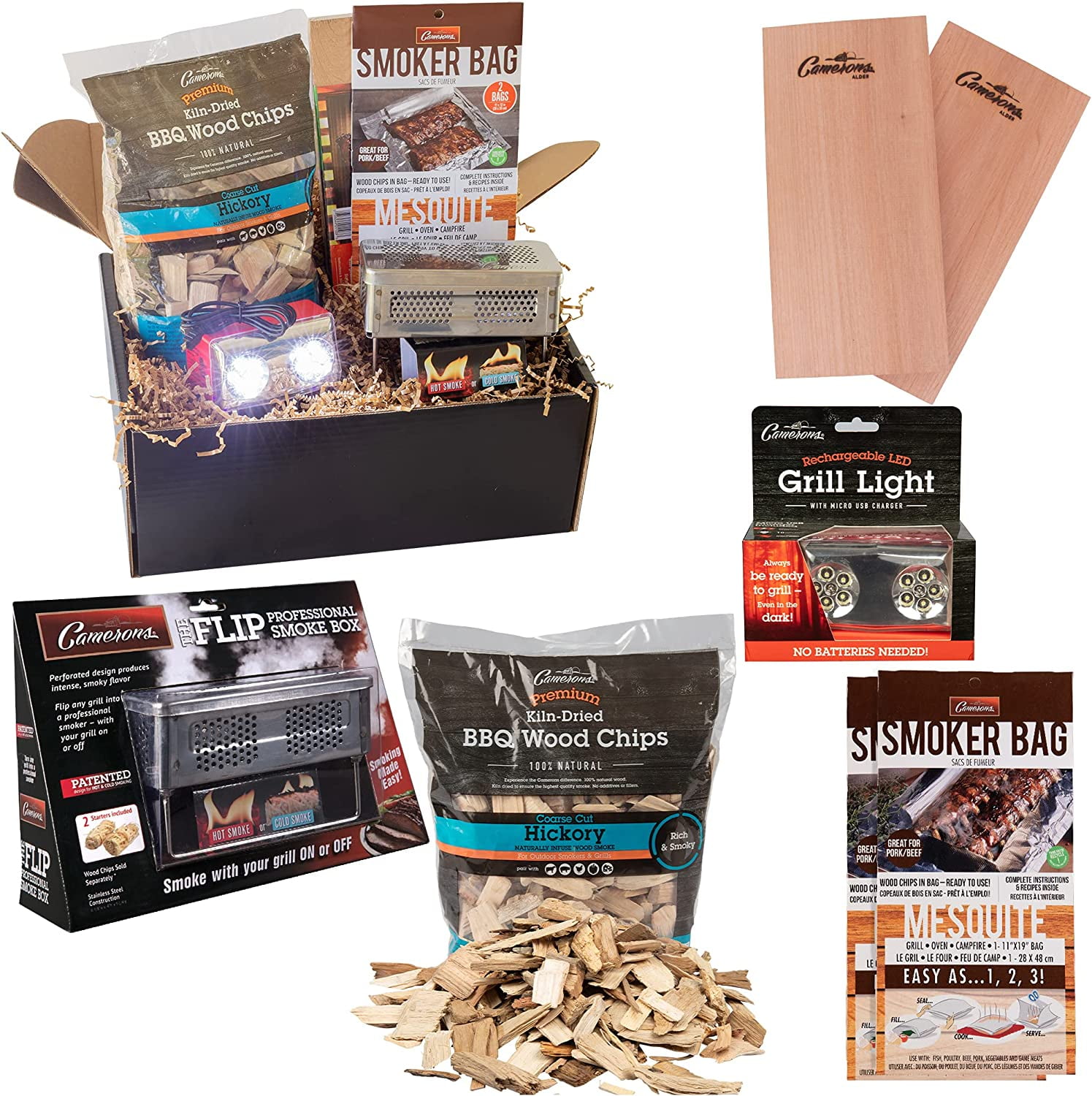 Camerons Ultimate Father's Day Grilling Barbecue Box - BBQ Set - Tools ...