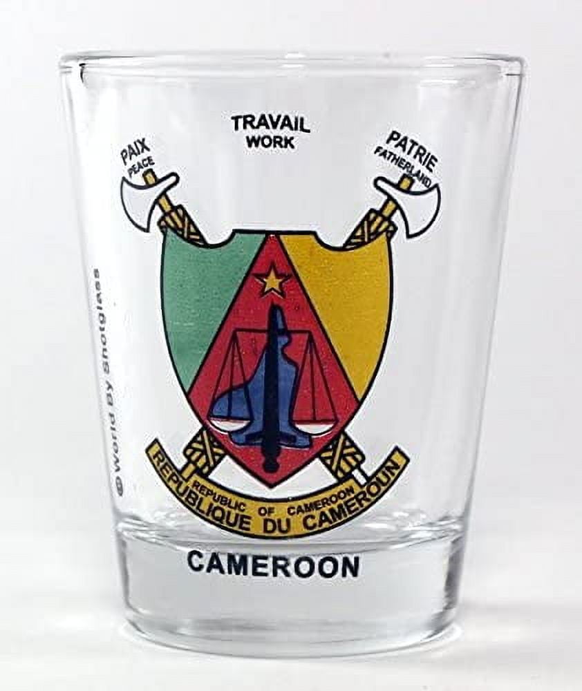 Cameroon Coat Of Arms Shot Glass - Walmart.com