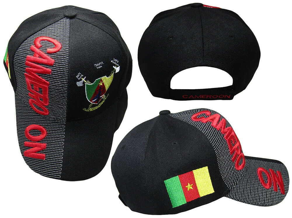 Cameroon Country Black Red Letter Crest 3-D Patch On Side Embroidered ...