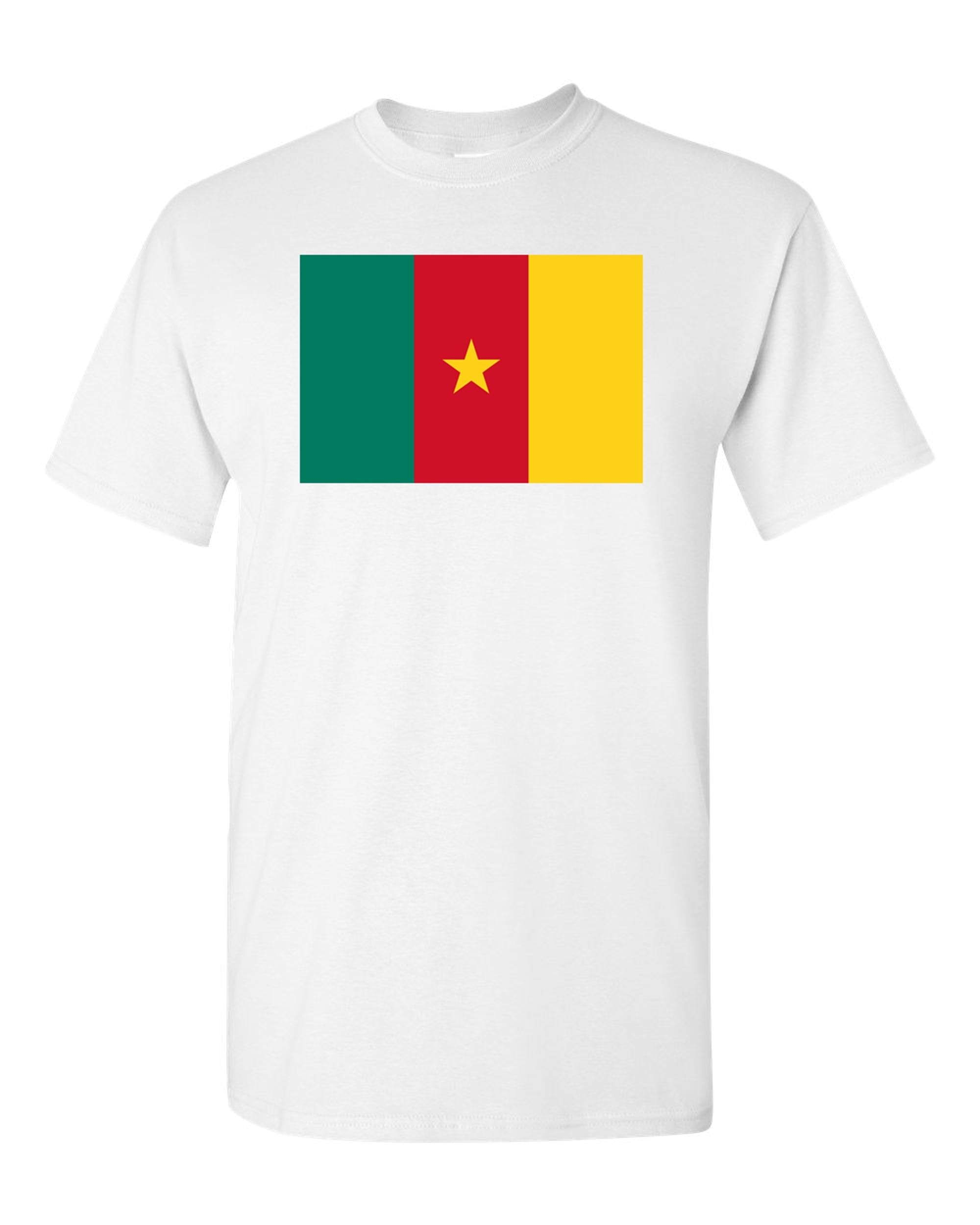 Cameroon Country Flag Adult DT T-Shirt Tee - Walmart.com