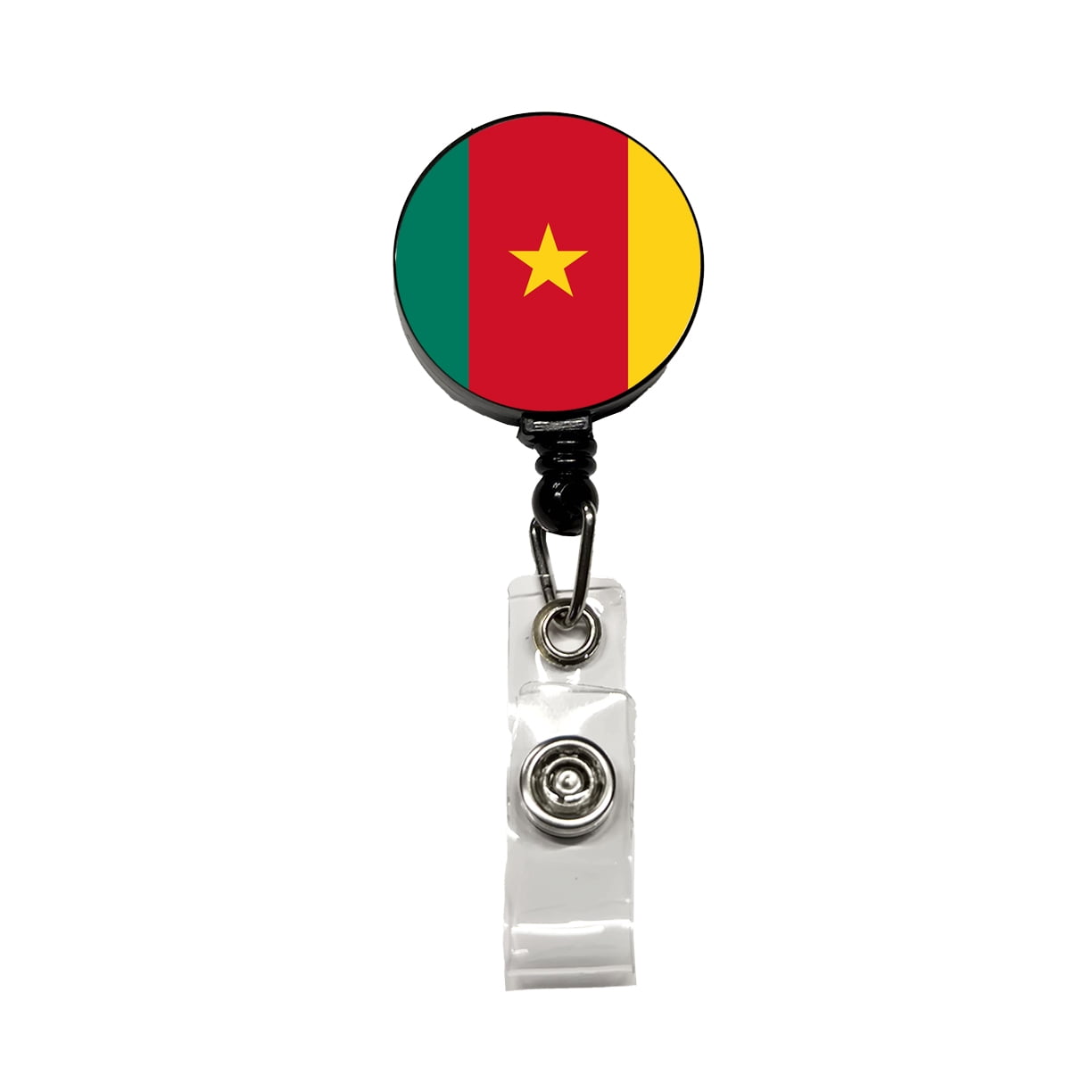 Cameroon Country Flag Retractable Reel ID Badge Key Card Name Tag ...