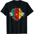 Cameroon Flag African Country Roots Cameroonian Independence T-Shirt ...