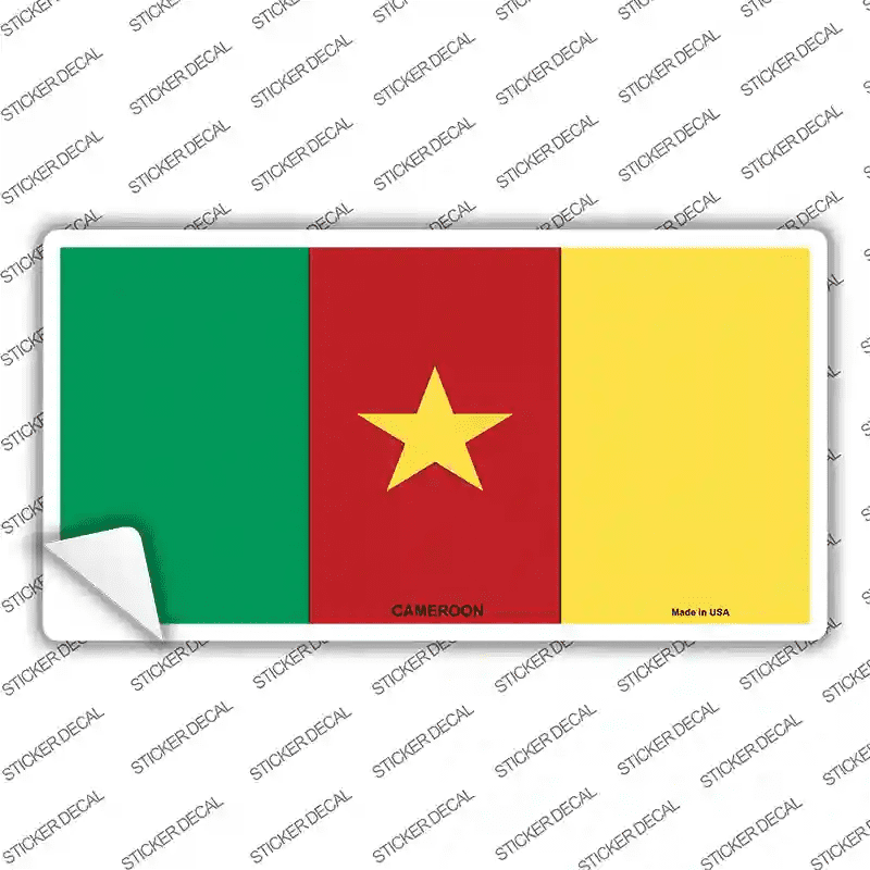 Cameroon Flag Novelty Sticker Decal Medium - Walmart.com