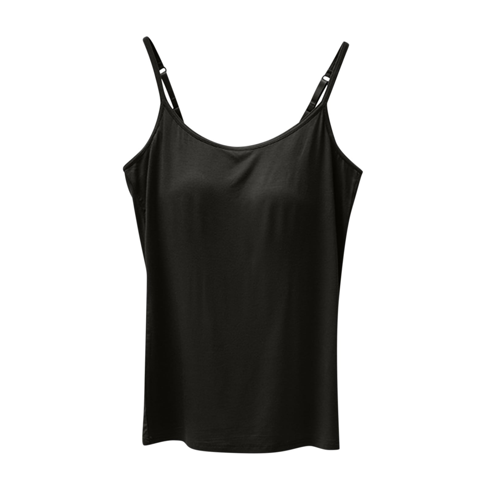 Cami Tops with Built in Bra Woman Modal Built-in Bra Padded Camisole ...