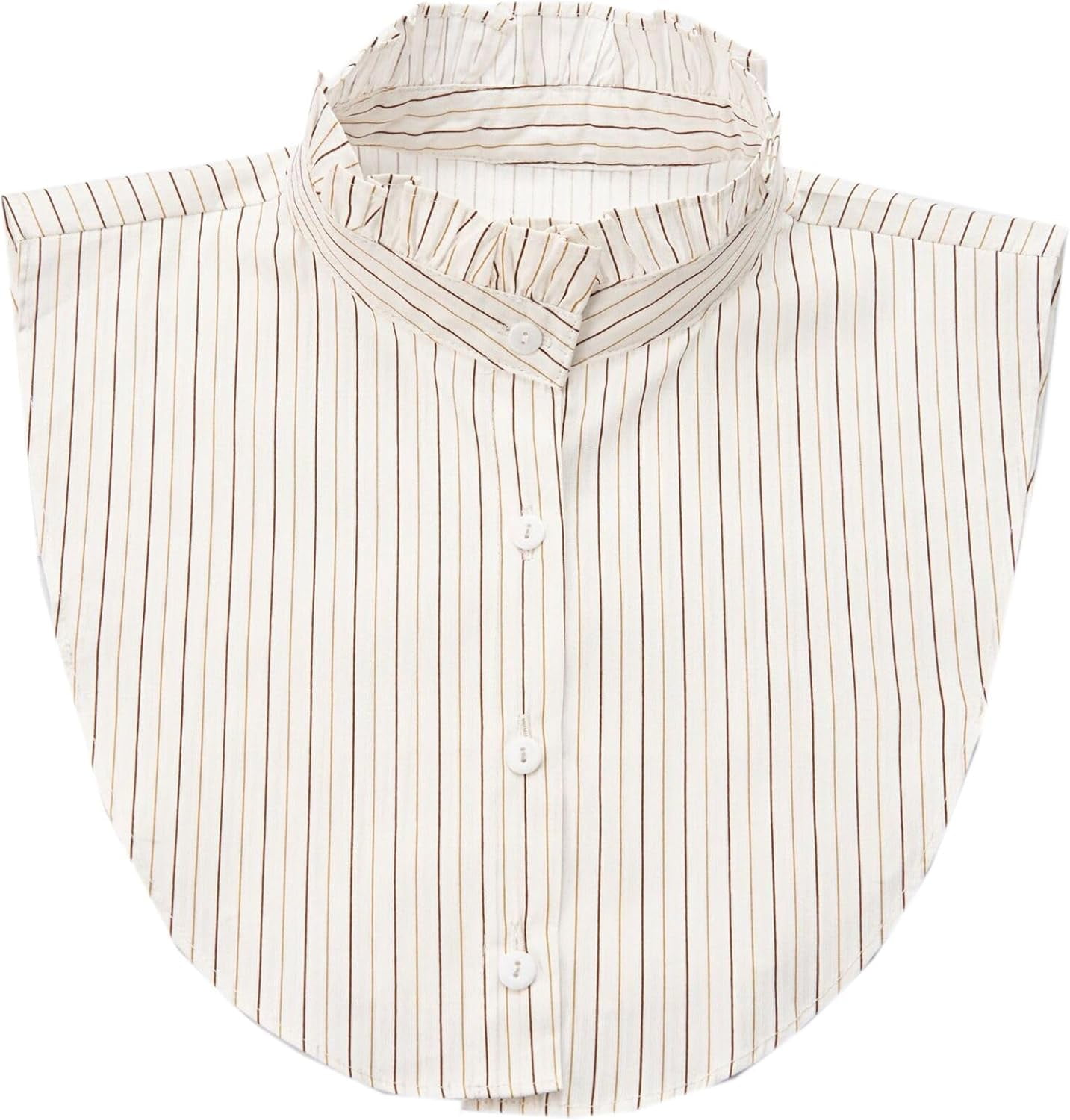 Camicover Women Ruffle Mock Neck Detachable Half Blouse Shirts Fake ...