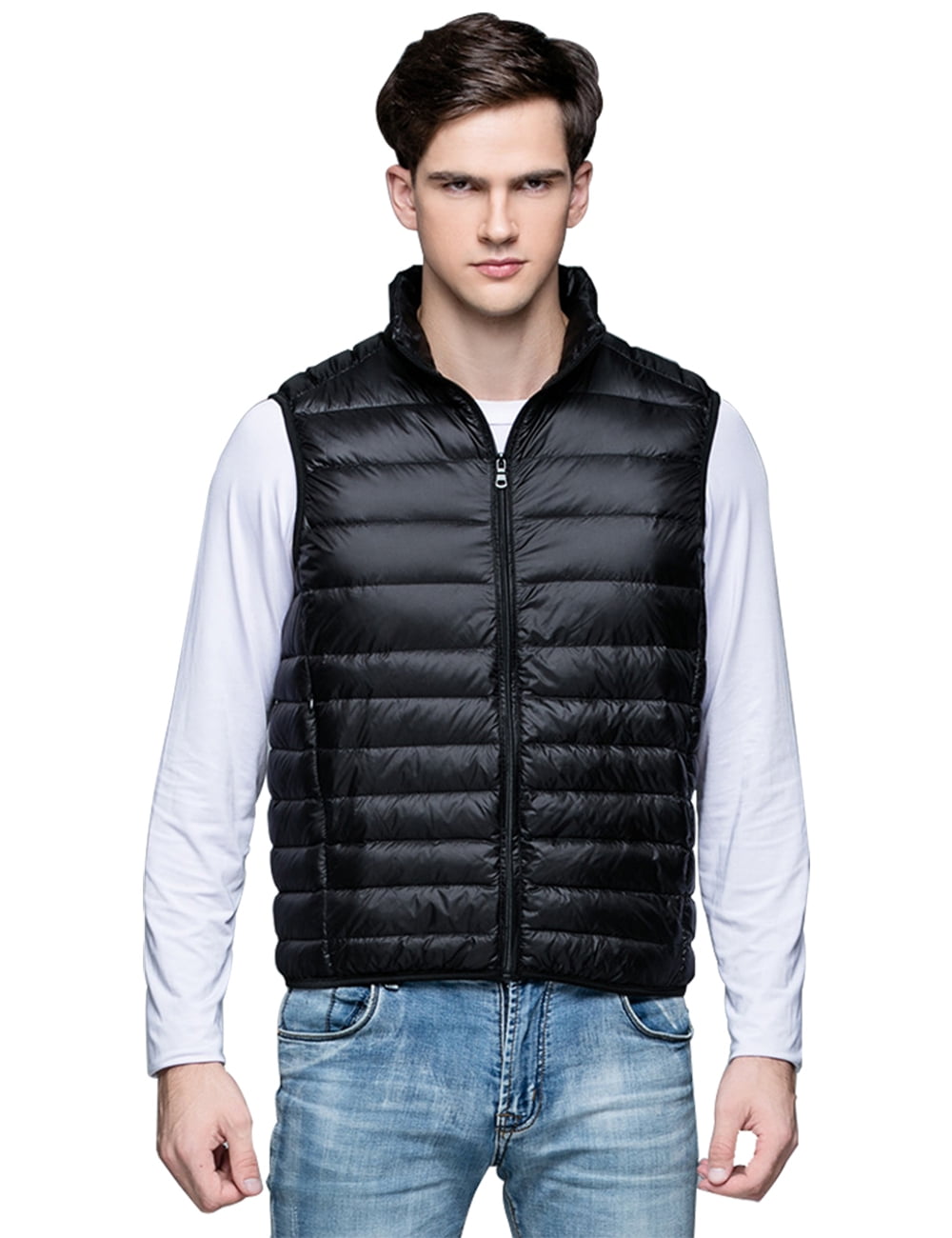 Camii Mia Mens Puffer Vest Packable Down Vest Lightweight Water ...