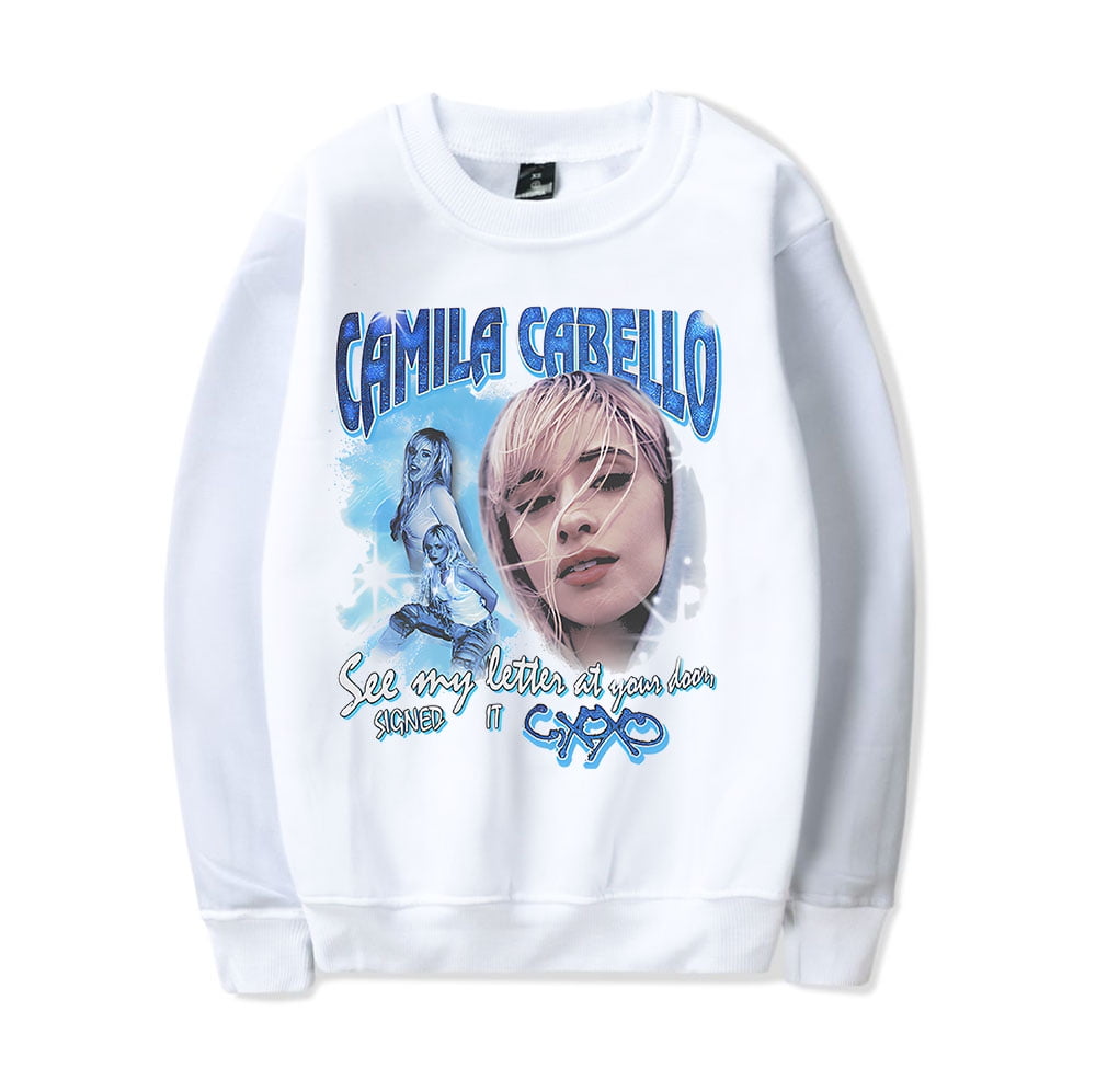 Camila Cabello Merch Signed It C,xoxo Long Sleeve Sweatshirts Crewnect ...