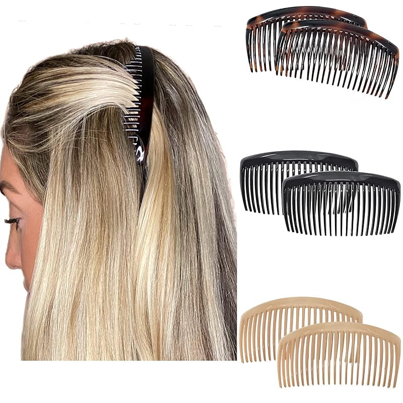 Camila Paris AD66/2 French Side Comb Large Curved Tortoiseshell Hair ...