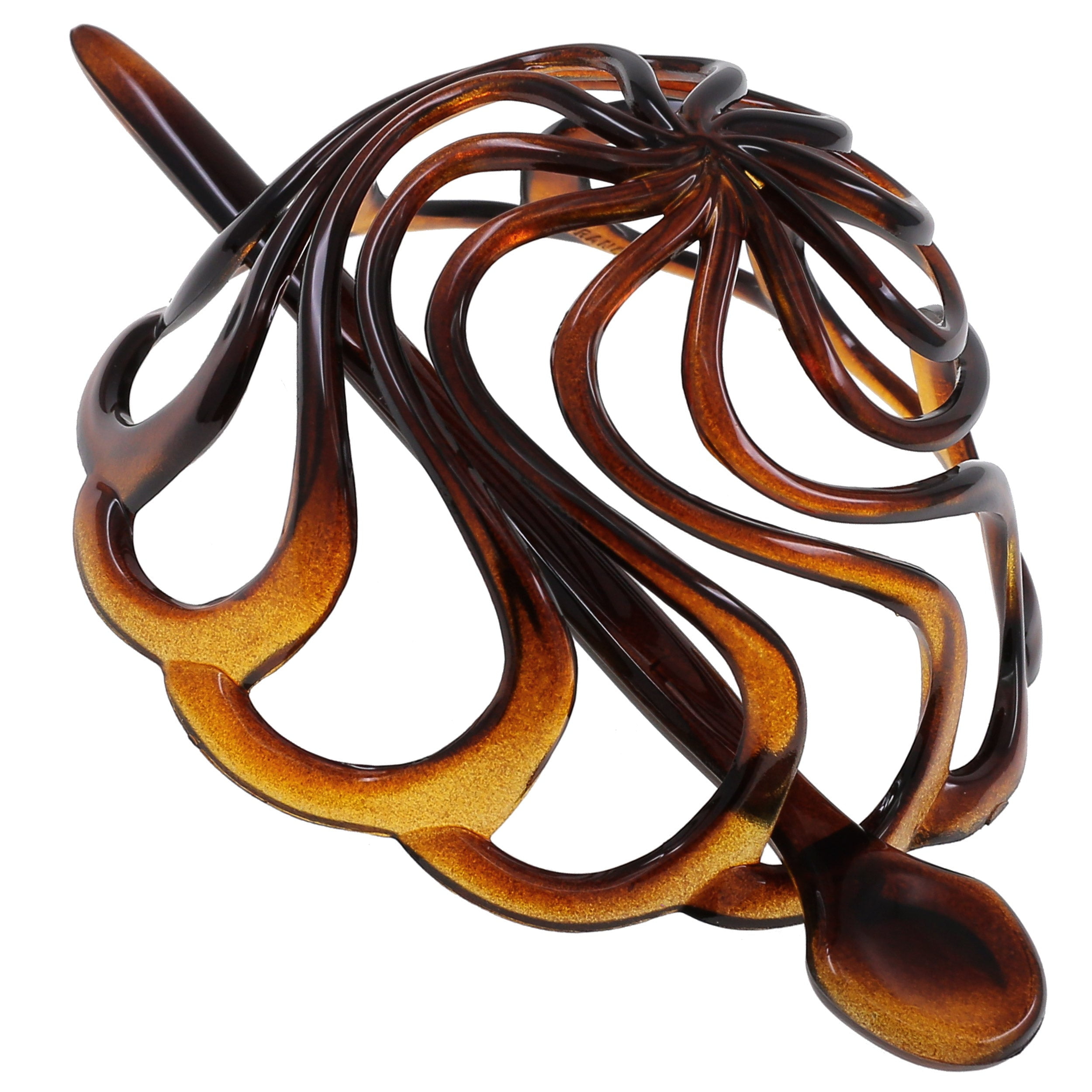 Camila Paris CP16 French Hair Bun Clip Maker Cover Cap Holder, Tortoise ...