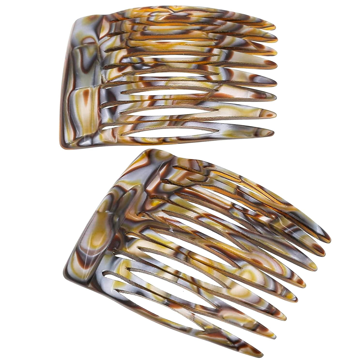 Camila Paris CP2332/2 French Hair Side Comb Handmade Onyx, Small Twist Hair Decorative, Strong ...