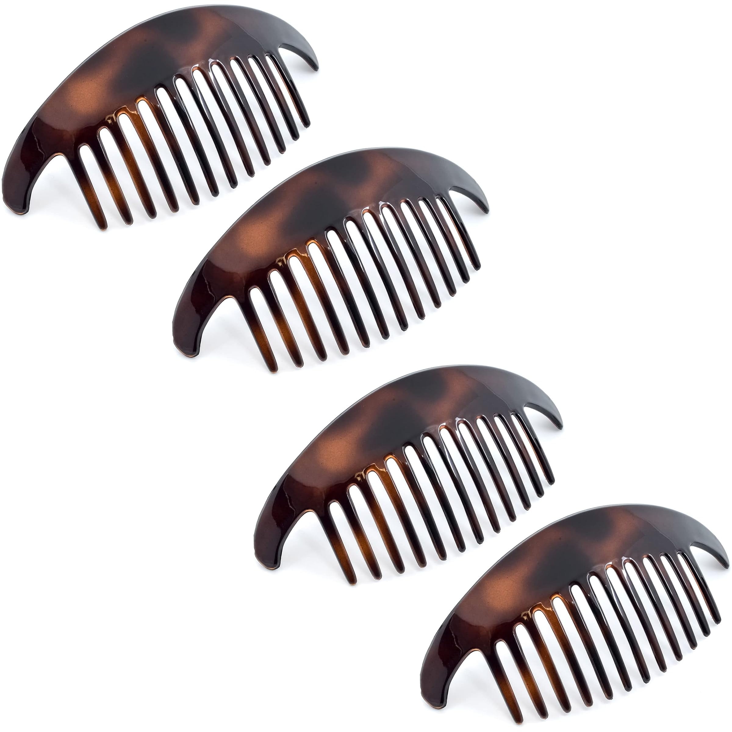Camila Paris CP2430 4 Piece French Hair Side Combs, Tortoise Shell ...