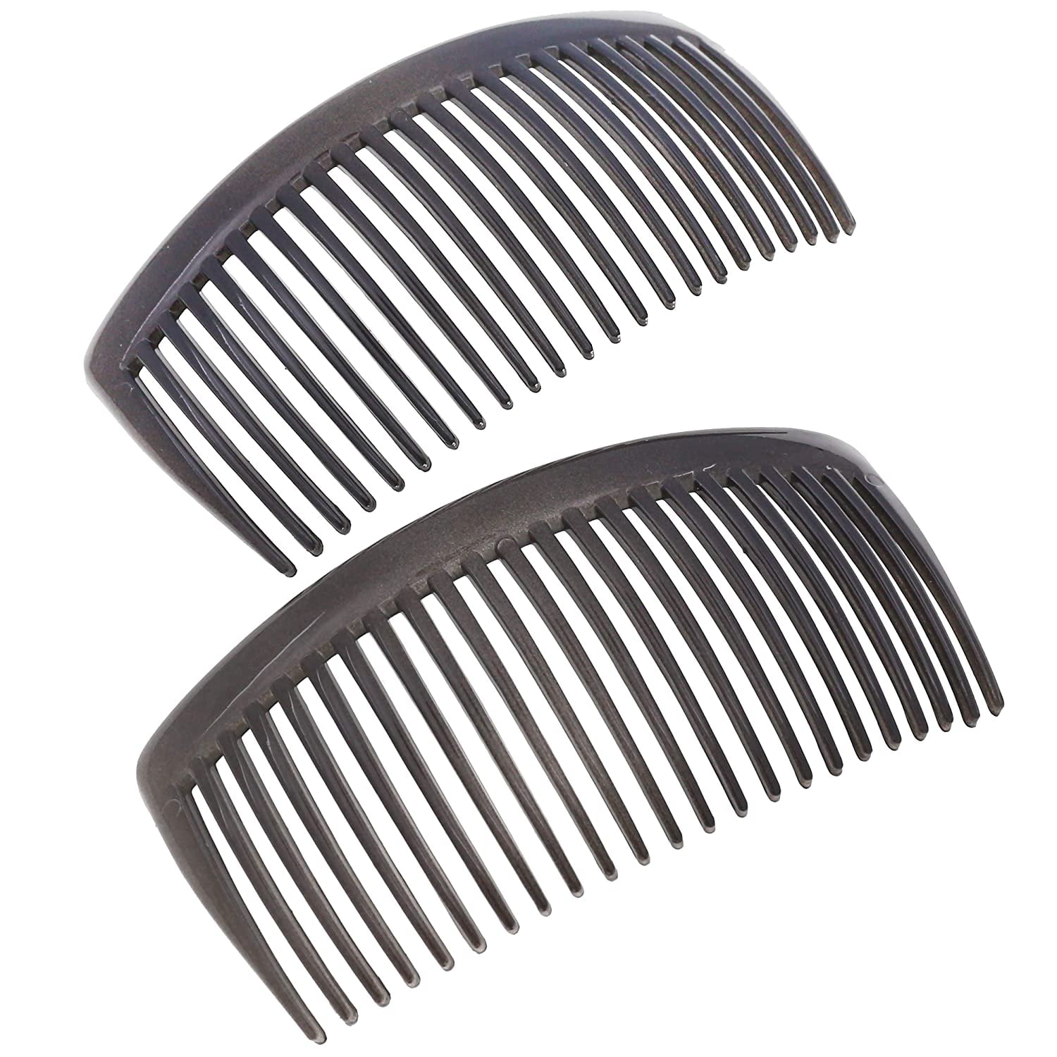 Camila Paris CP3023 French Side Combs Large Curved, Gray French Twist ...