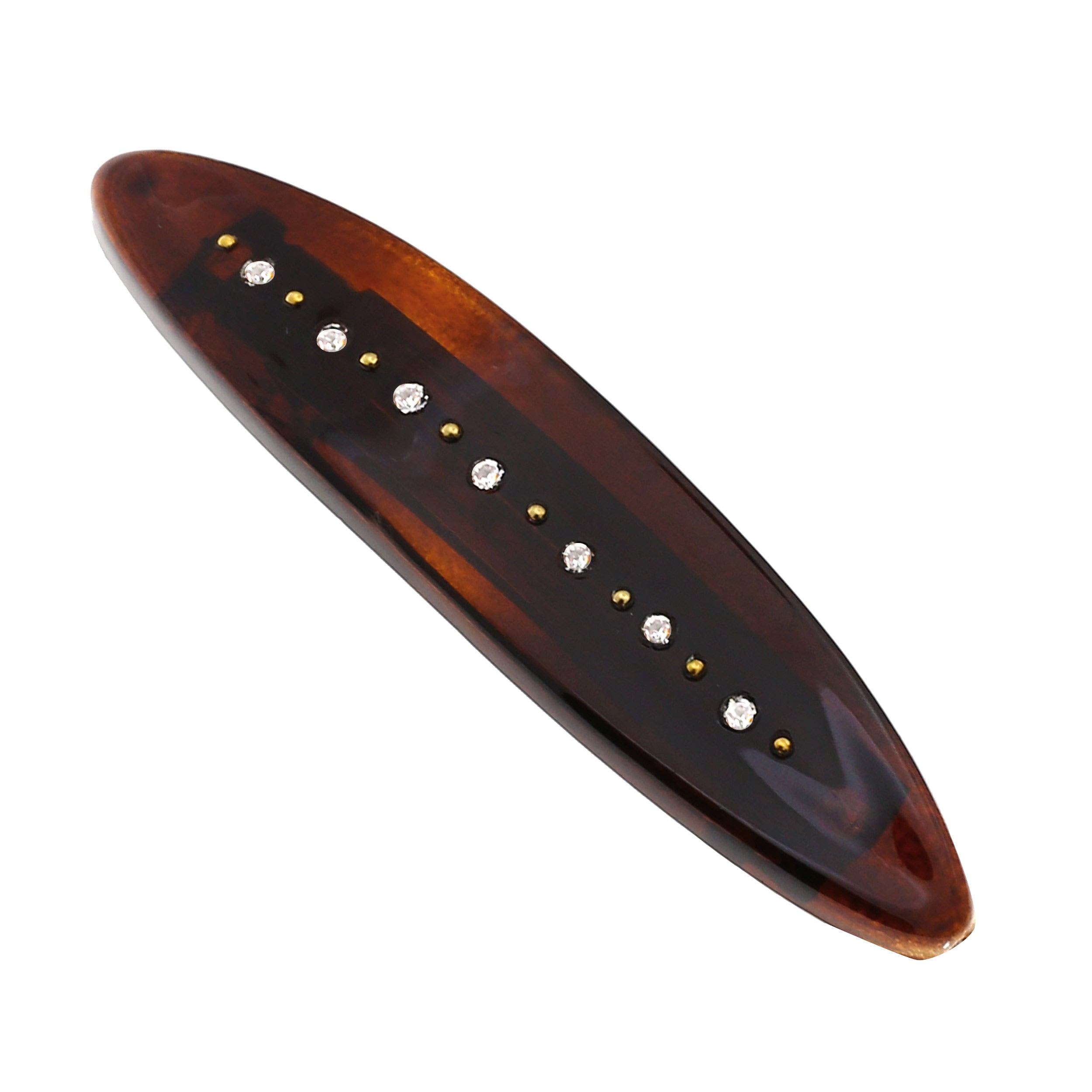 Camila Paris CP2922 French Hair Barrette Clip Small Gold, Swarovski ...