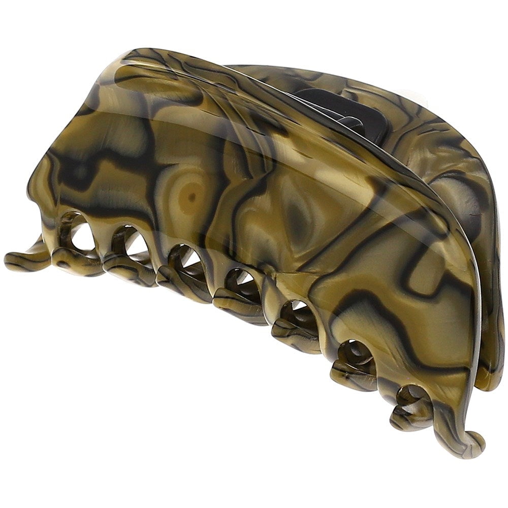 Camila Paris CP2958 French Hair Ponytail Holders Ties, Flower, Handmade, Gray, Strong Hold Grip ...