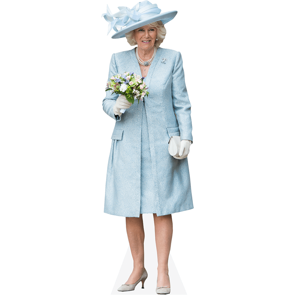 Camilla Queen Consort (Light Blue) Mini Cardboard Cutout Standee ...