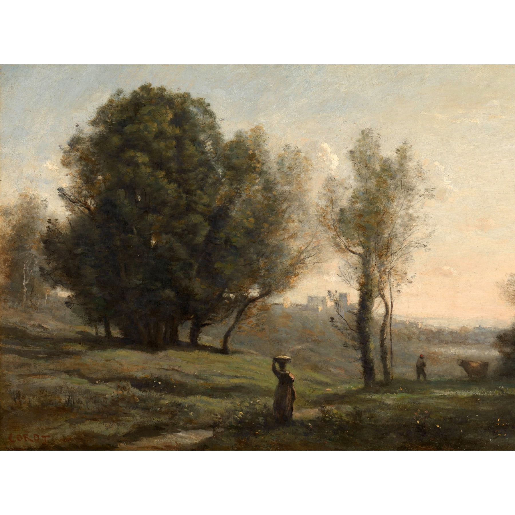 Camille Corot Landscape Women Trees Painting Extra Large XL Wall Art ...