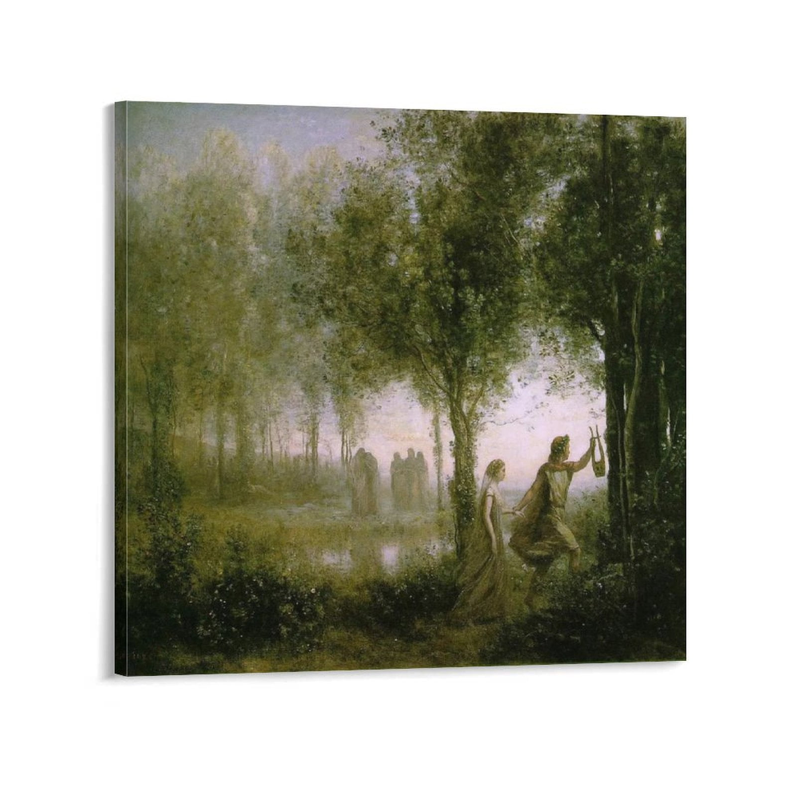 Camille Corot's Painting Poster of Orpheus Leading Eurydice Away ...