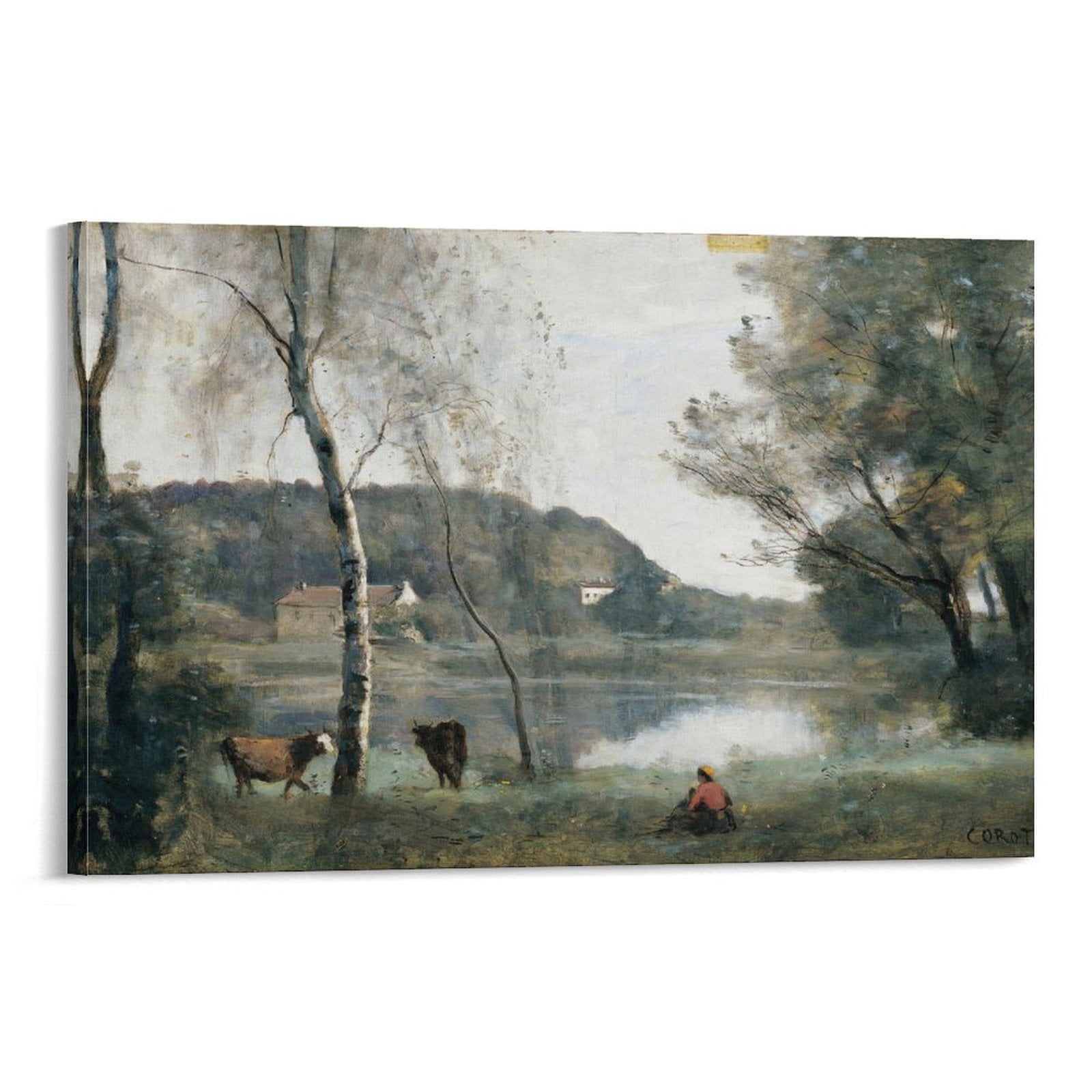 Camille Corot's Painting Poster of The Pond at Avray Posters Wall Art ...