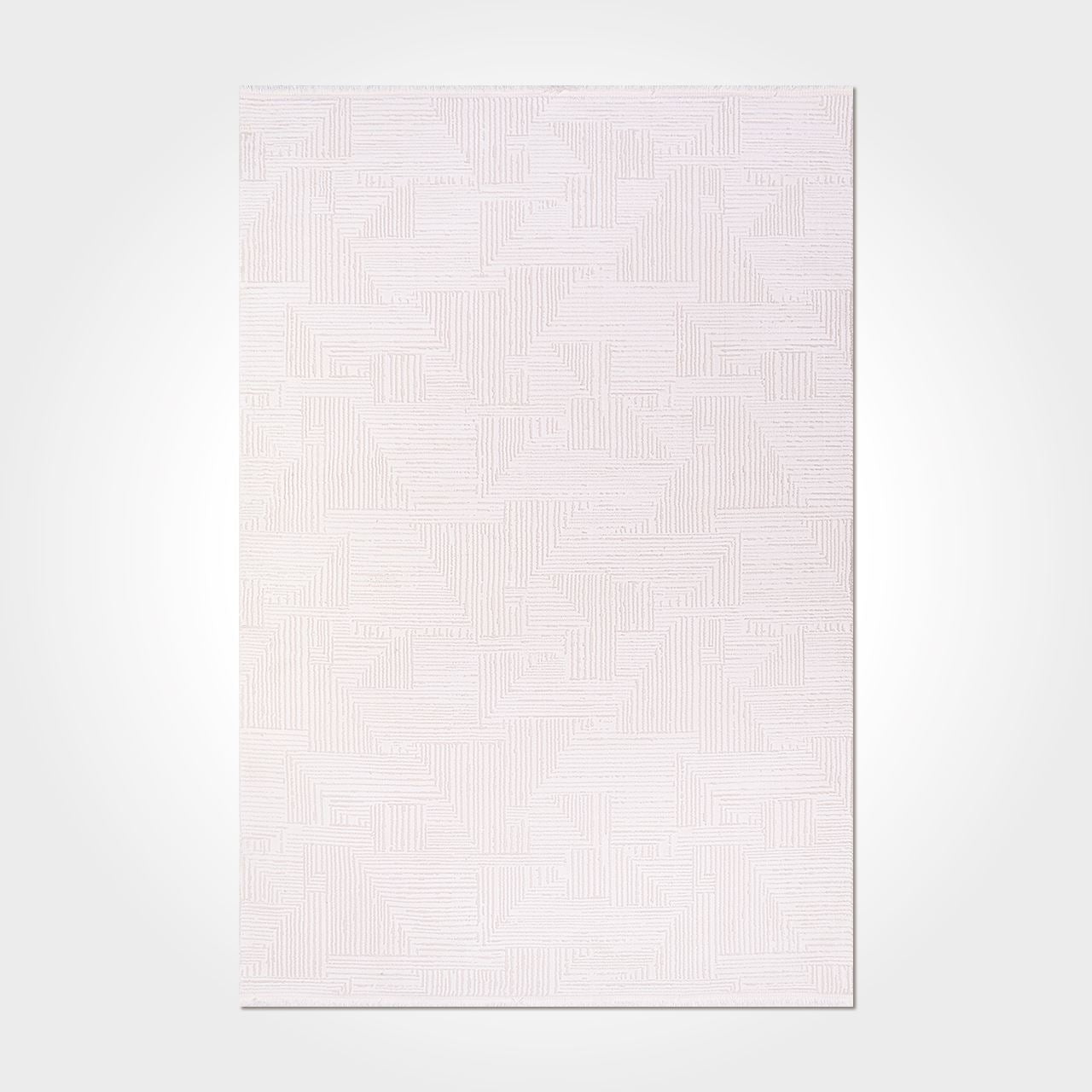 Camille Cream Striped Acrylic Area Rugs for Living Room Jacquard ...