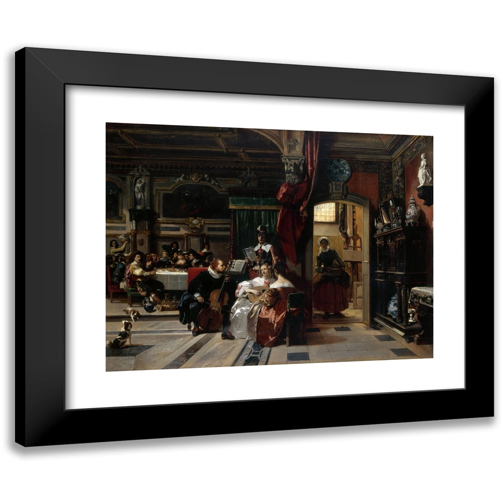 Camille-Joseph-Etienne Roqueplan 14x12 Black Modern Framed Museum Art ...
