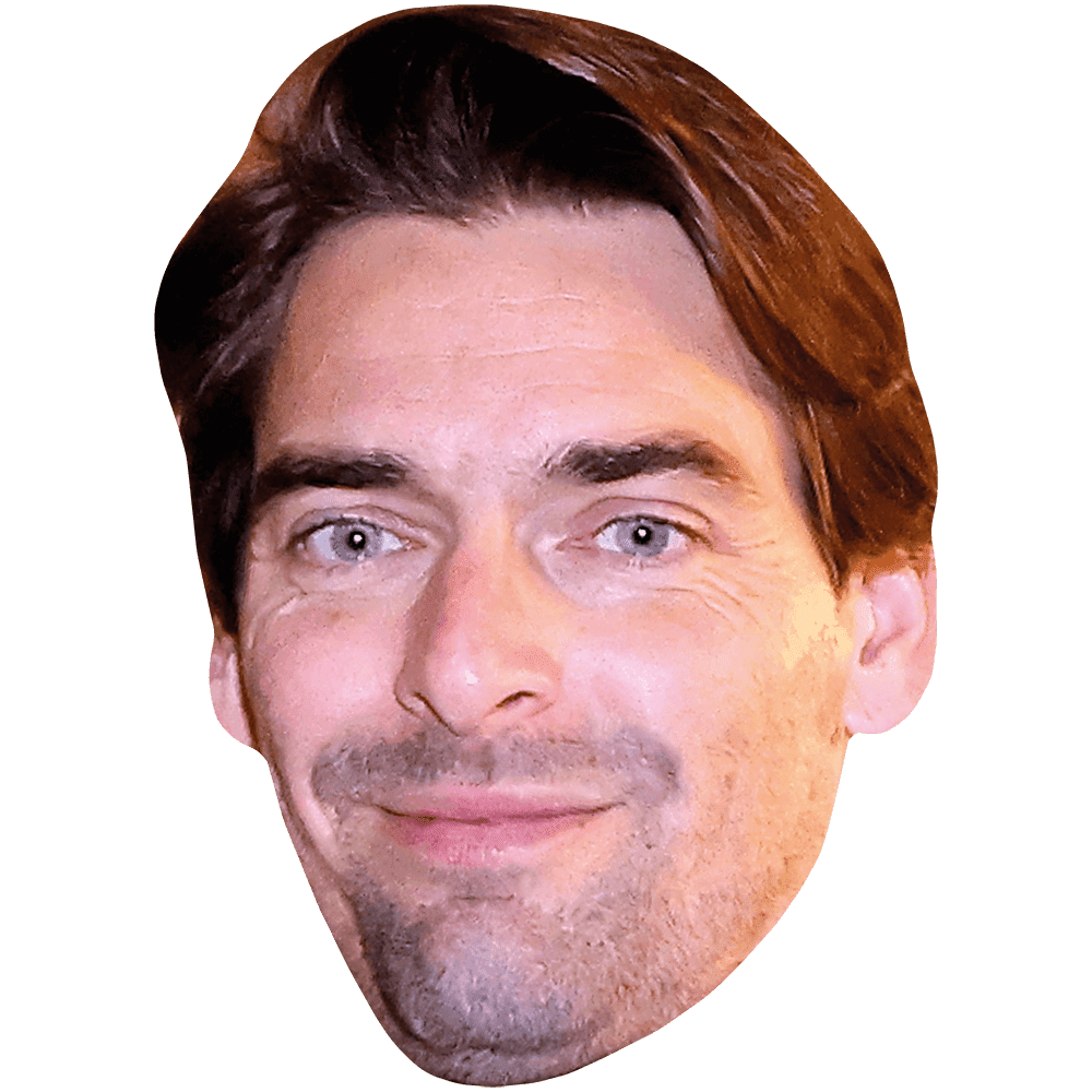 Camille Lacourt (Stubble) Celebrity Mask, Flat Card Face, Fancy Dress ...