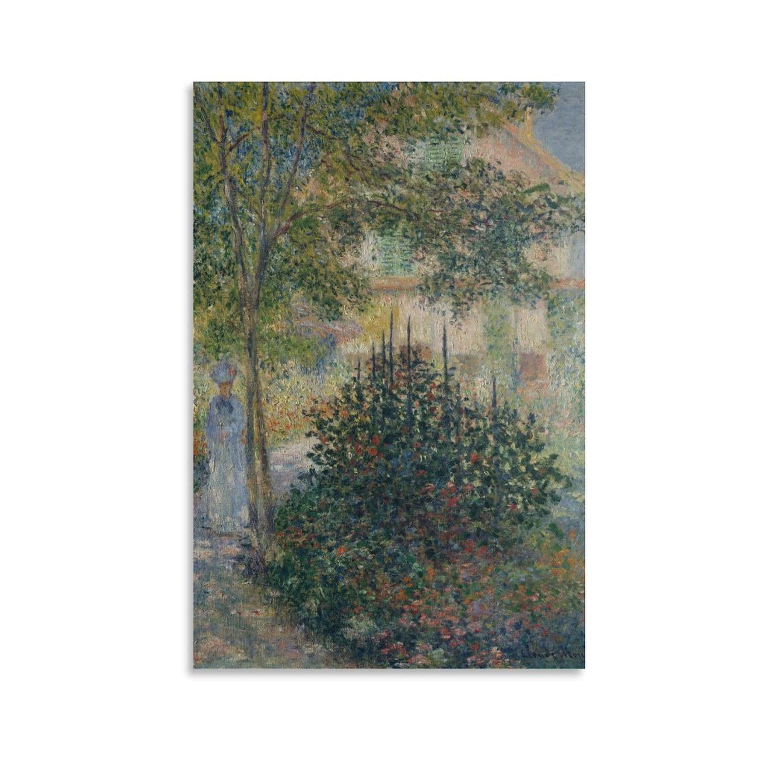 Camille Monet in The Garden at The House in Argenteuil By Claude Monet ...