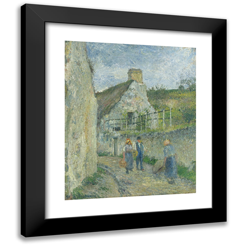Camille Pissarro 12x14 Black Modern Framed Museum Art Print Titled ...