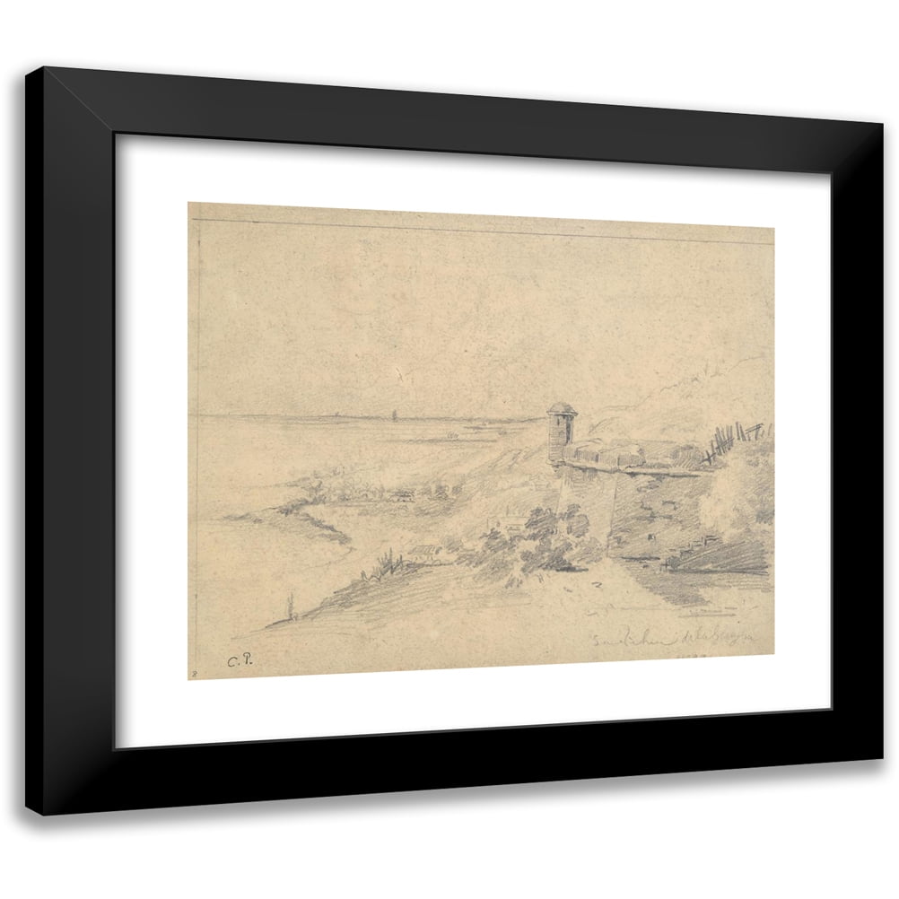 Camille Pissarro 14x12 Black Modern Framed Museum Art Print Titled ...