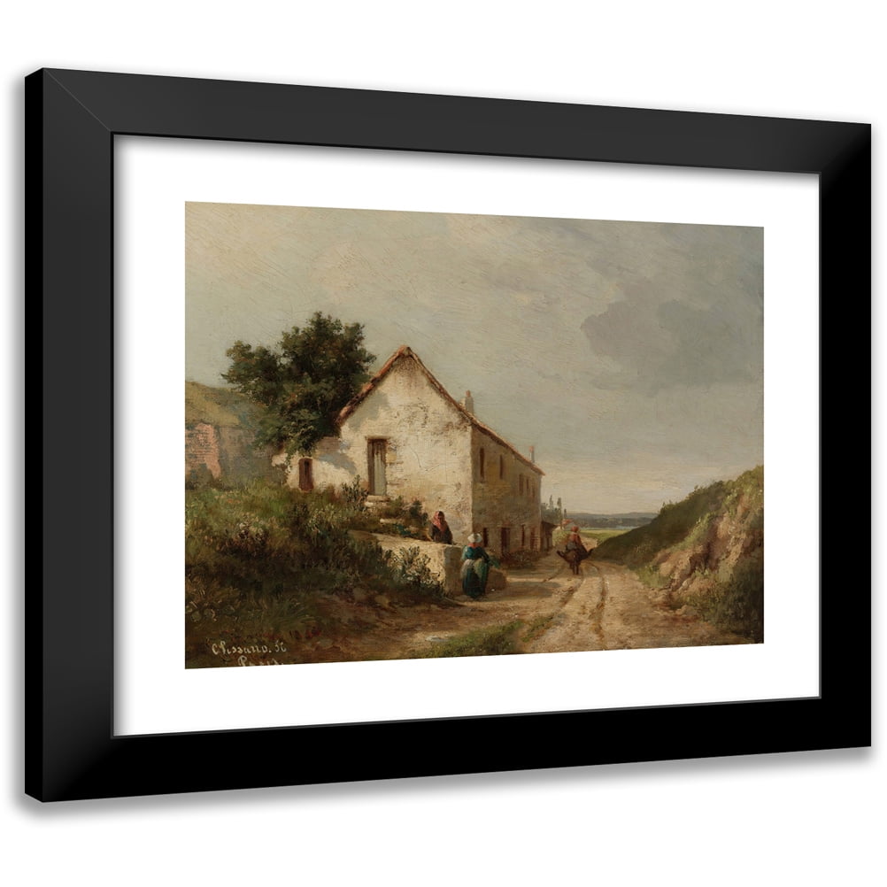 Camille Pissarro 24x20 Black Modern Framed Museum Art Print Titled ...
